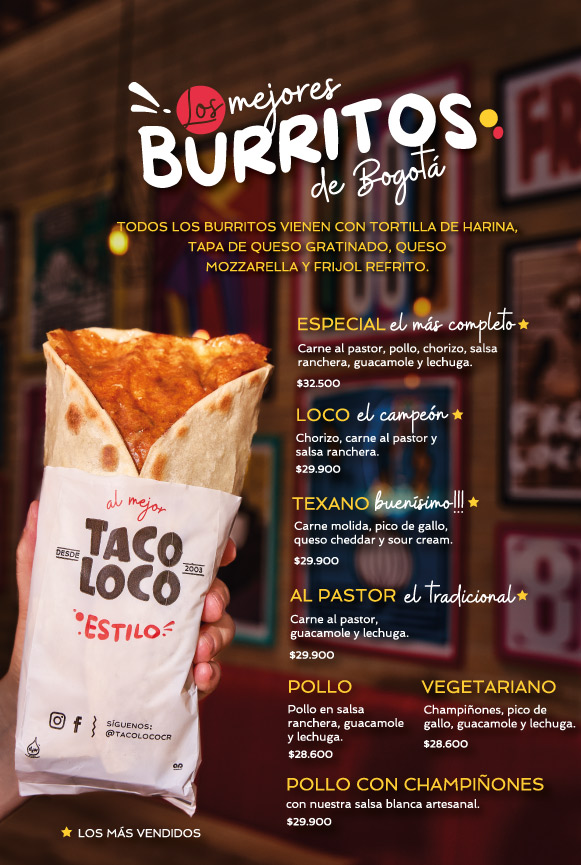 MENU - Taco Loco Restaurante